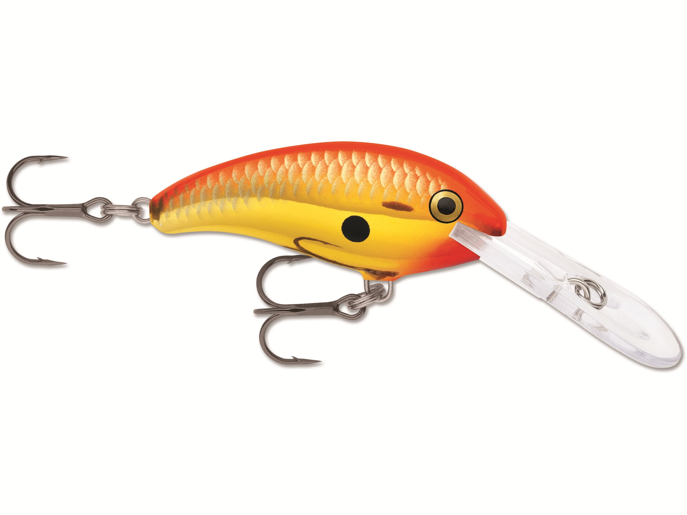 Rapala Shad Dancer 4 Crankbait Chrome Gold Flourescent Red - Walmart.com
