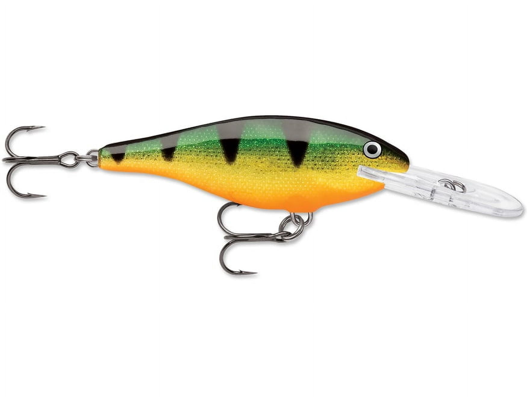 Rapala Shad Rap 05 Crankbait Fishing Lure, 2" 3/16 oz, Perch, Balsa ...