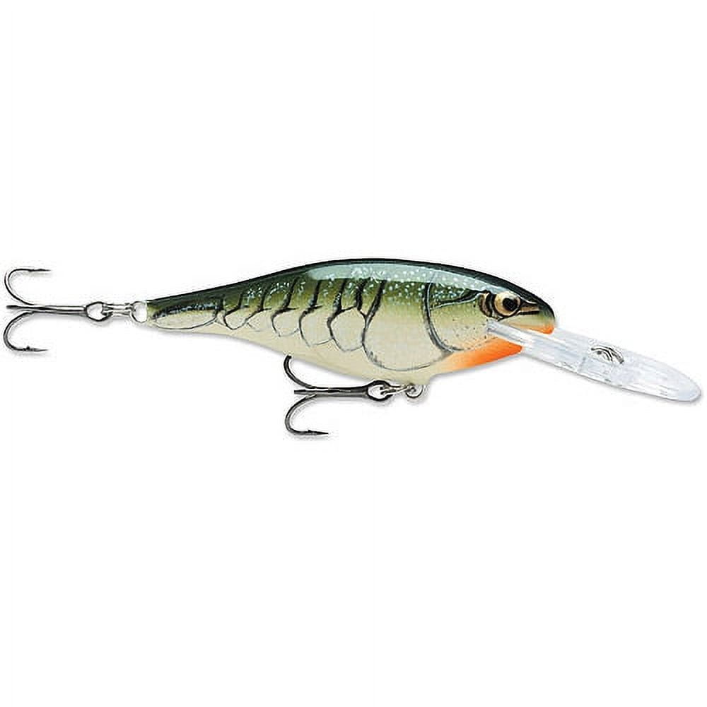 Rapala Shad Rap 05 Crankbait Fishing Lure 2" 3/16 oz Olive Green Crawdad - Walmart.com