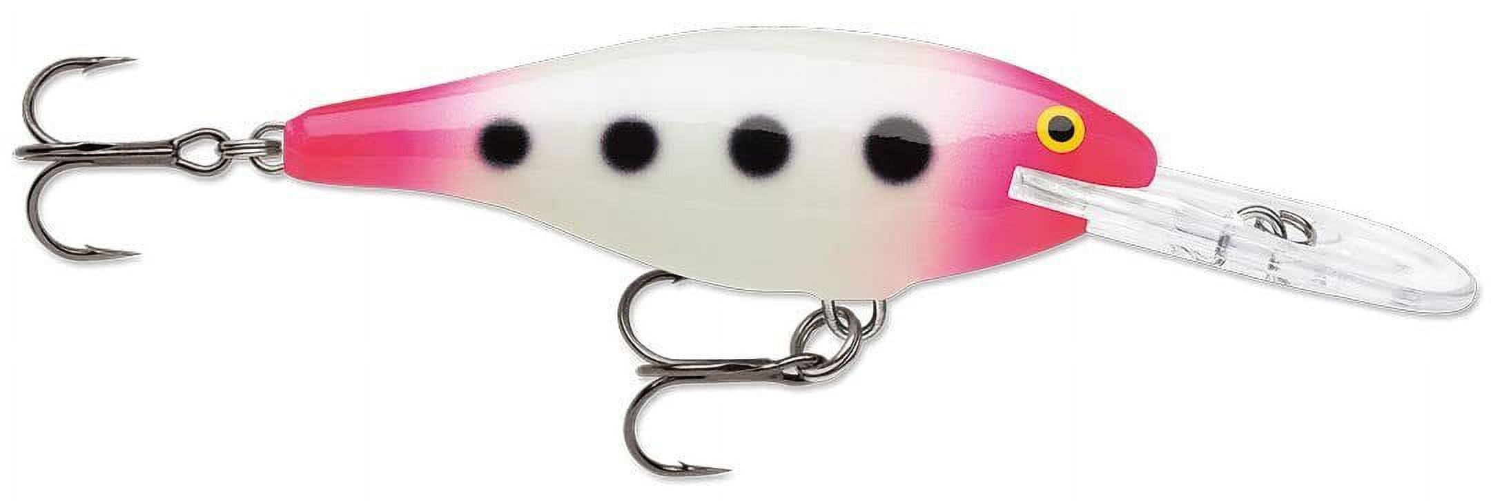 Rapala Shad Rap 06 Fishing Lure, 2-1/2", 1/4oz, Glow Pink Squirrel ...