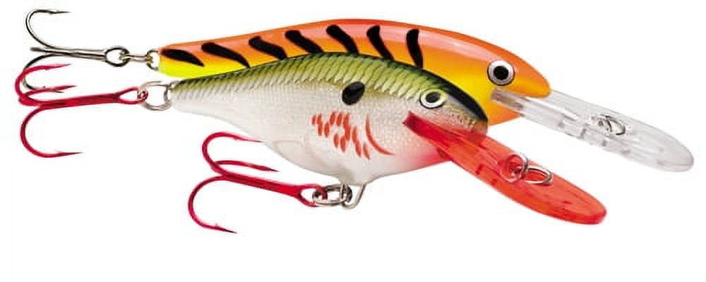Rapala Shad Rap Size 5 2" 3/16 oz 4'-9' Fish Lure, Olive Green Craw ...