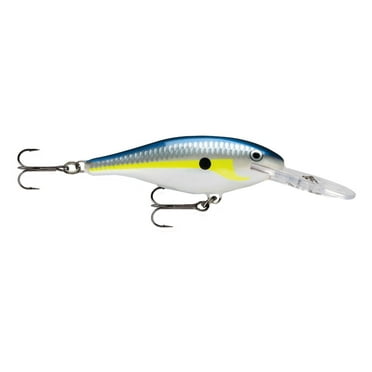 Rapala Shad Rap 07 Crankbait Fishing Lure 2.75" 5/16 oz Perch - Walmart.com