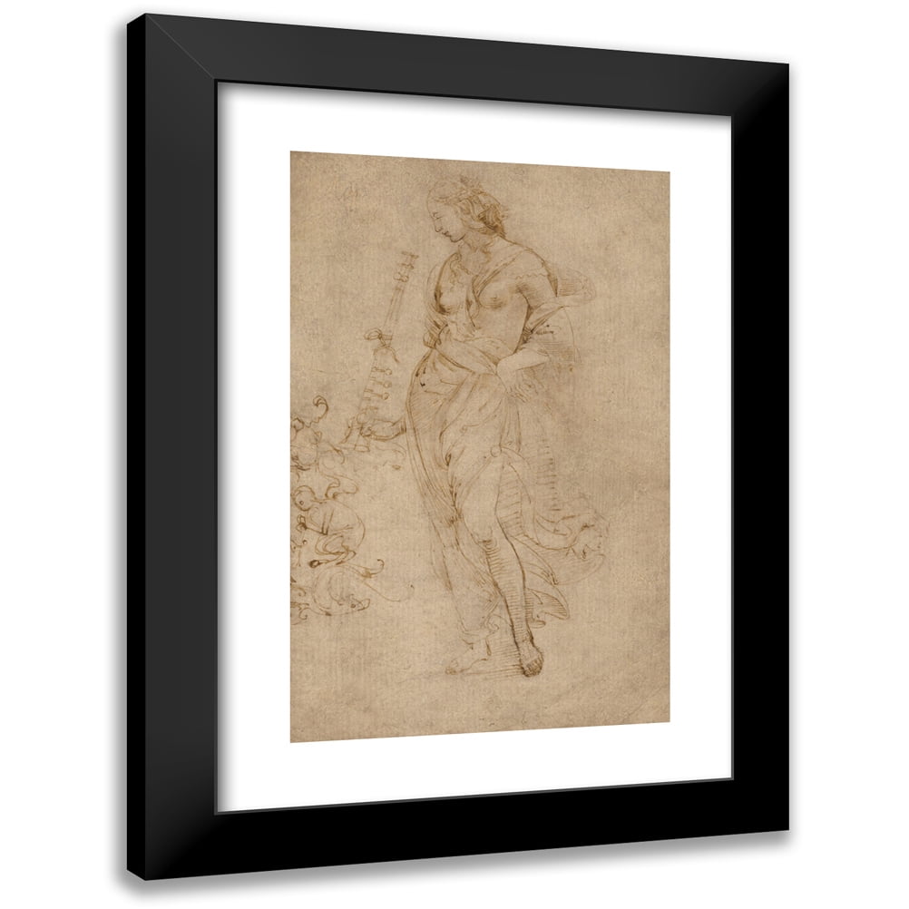 Raphael 11x14 Black Modern Framed Museum Art Print Titled - Female ...