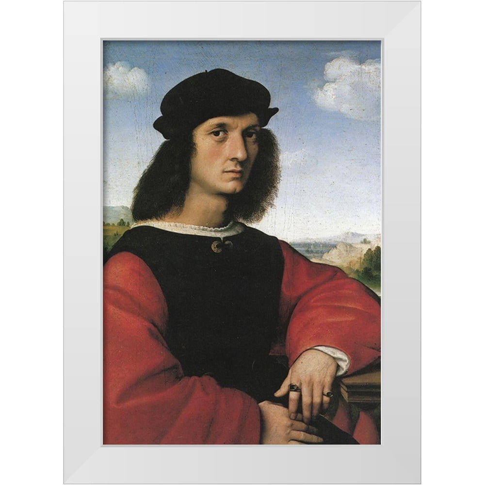 Raphael 11x14 White Modern Wood Framed Museum Art Print Titled - Agnolo ...