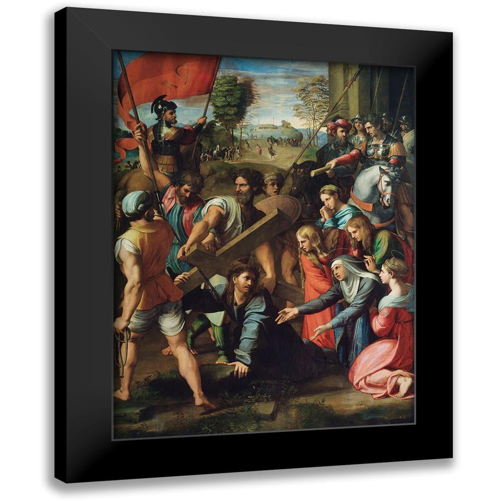Raphael 12x14 Black Modern Framed Museum Art Print Titled - Christ ...