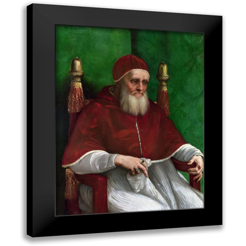 Raphael 12x14 Black Modern Framed Museum Art Print Titled - Portrait of ...