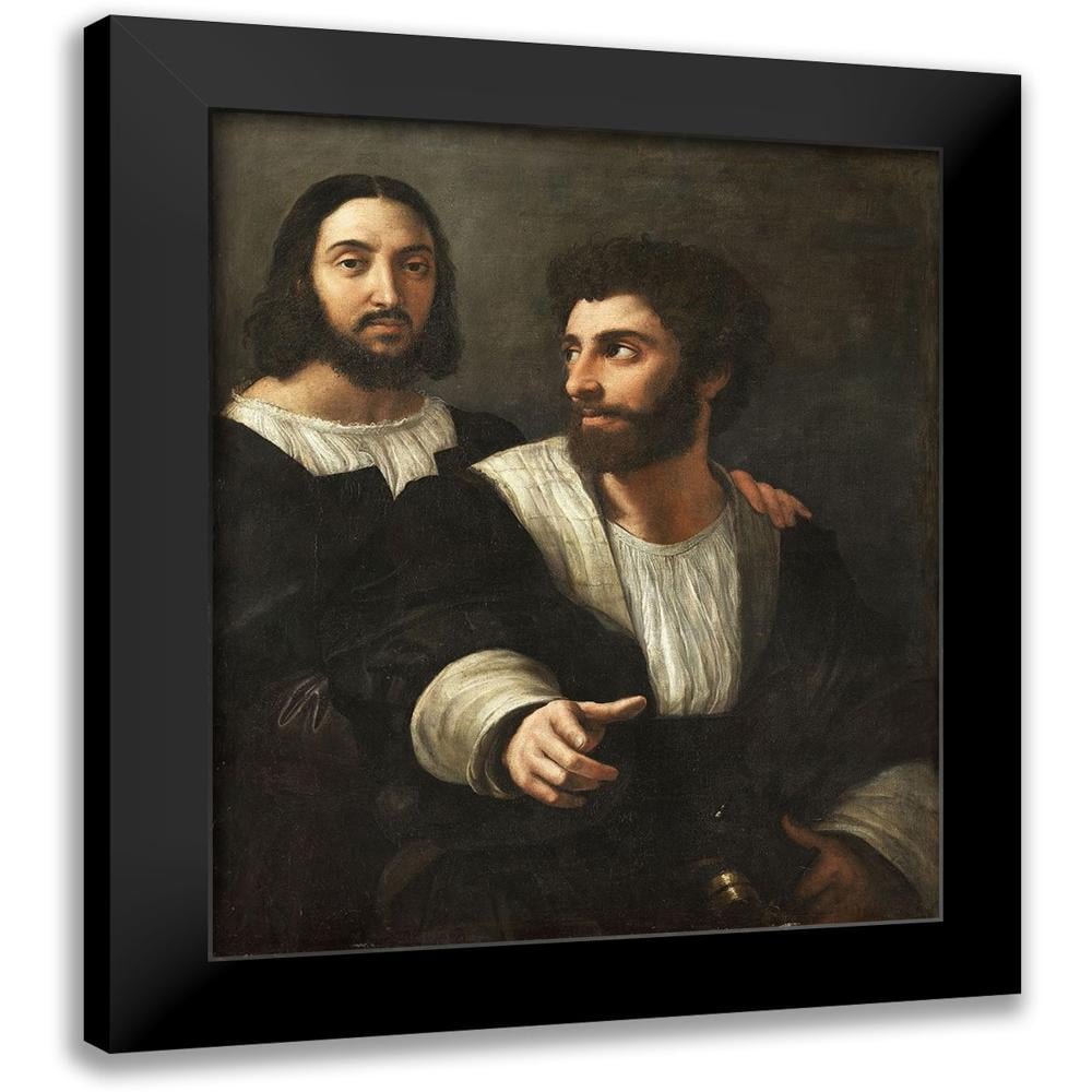 Raphael 12x14 Black Modern Framed Museum Art Print Titled - Self ...