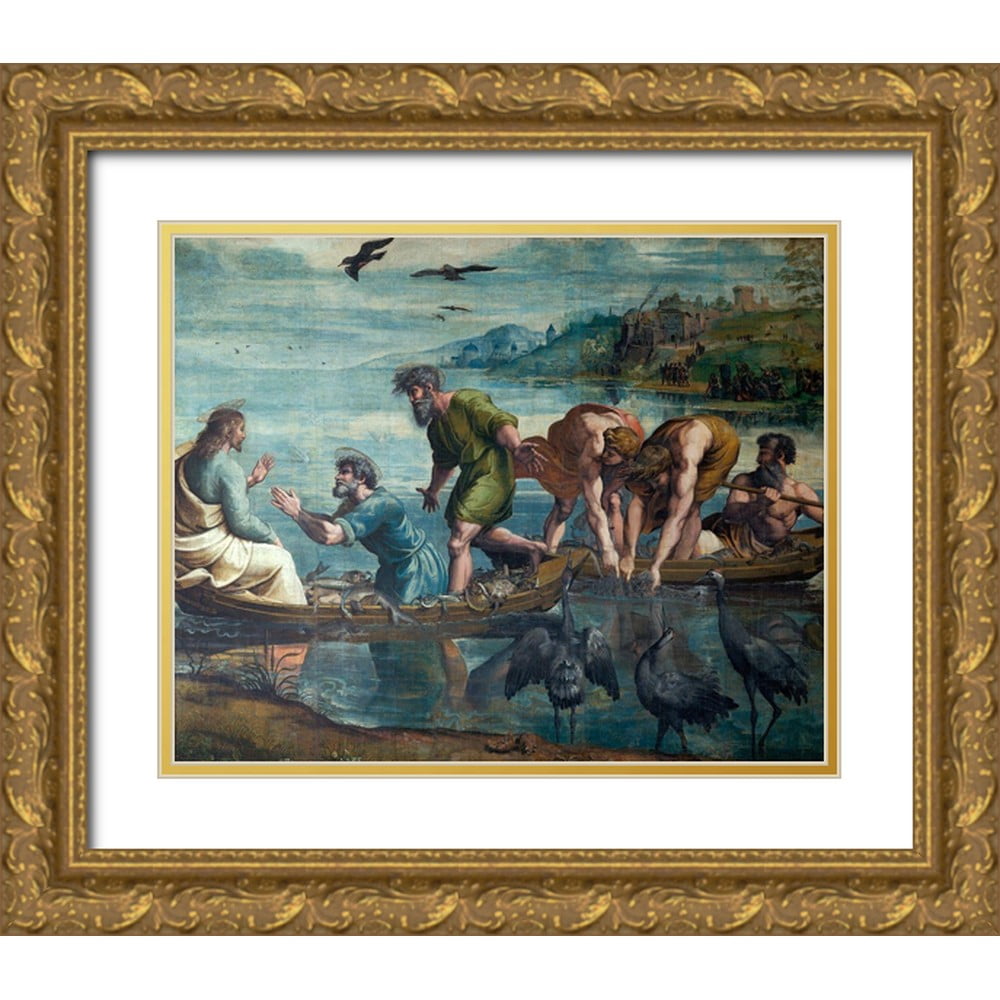 Raphael 18x15 Gold Ornate Wood Framed with Double Matting Museum Art ...