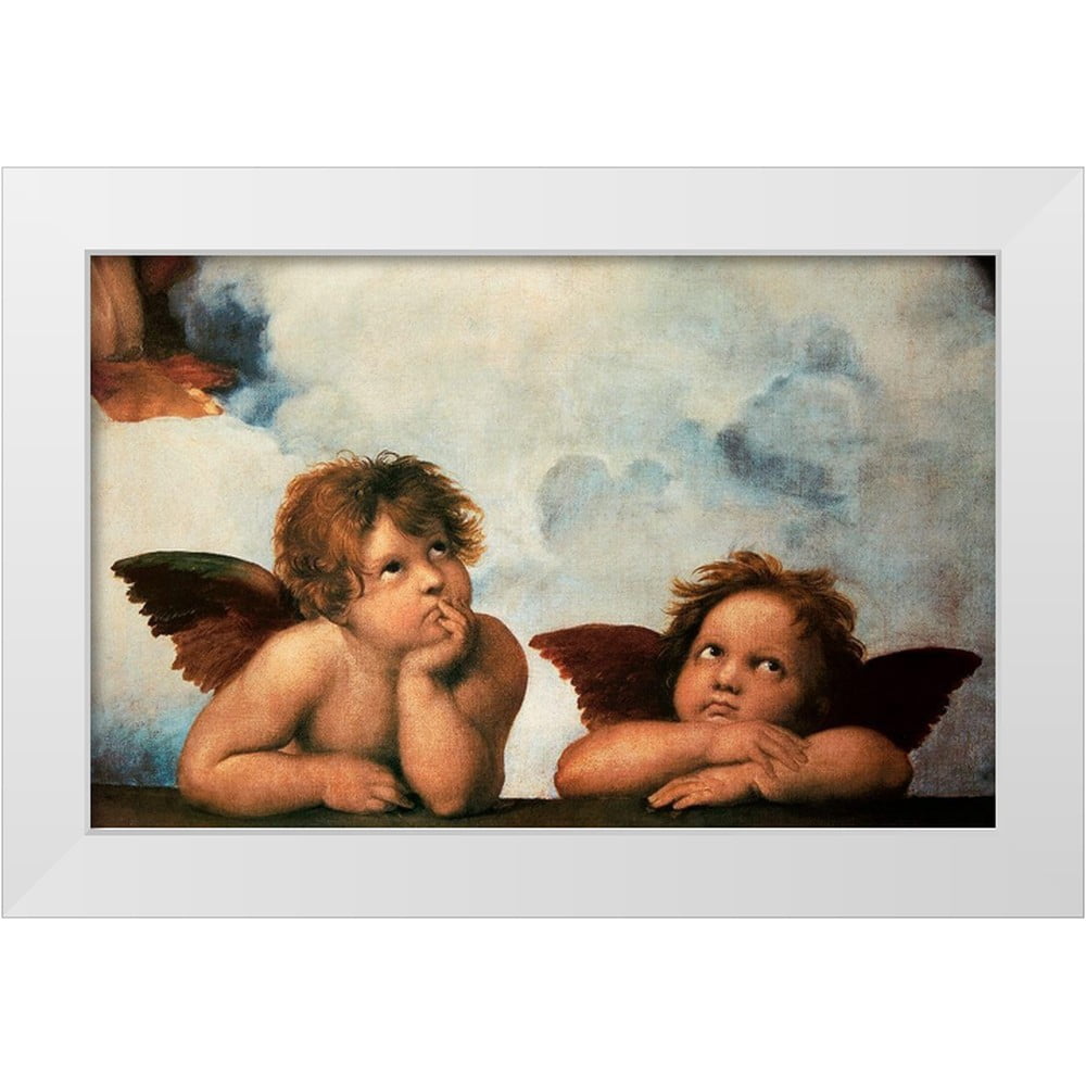 Raphael 32x22 White Modern Wood Framed Museum Art Print Titled ...
