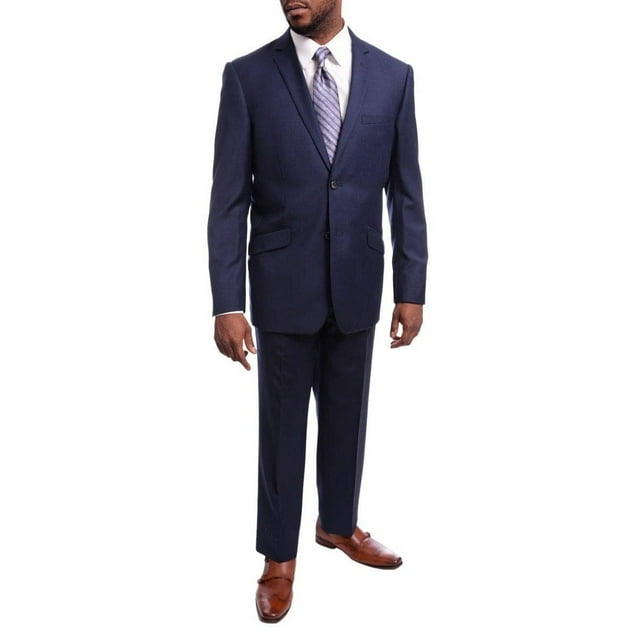 Raphael By Raphael Slim Fit Solid Cobalt Blue Two Button Wool Suit ...