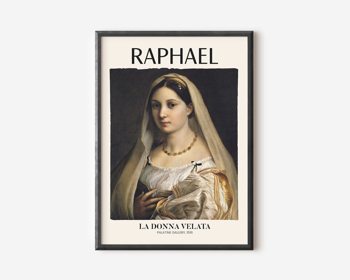Raphael Exhibition Wall Art Print, Neutral Beige Abstract Vintage ...