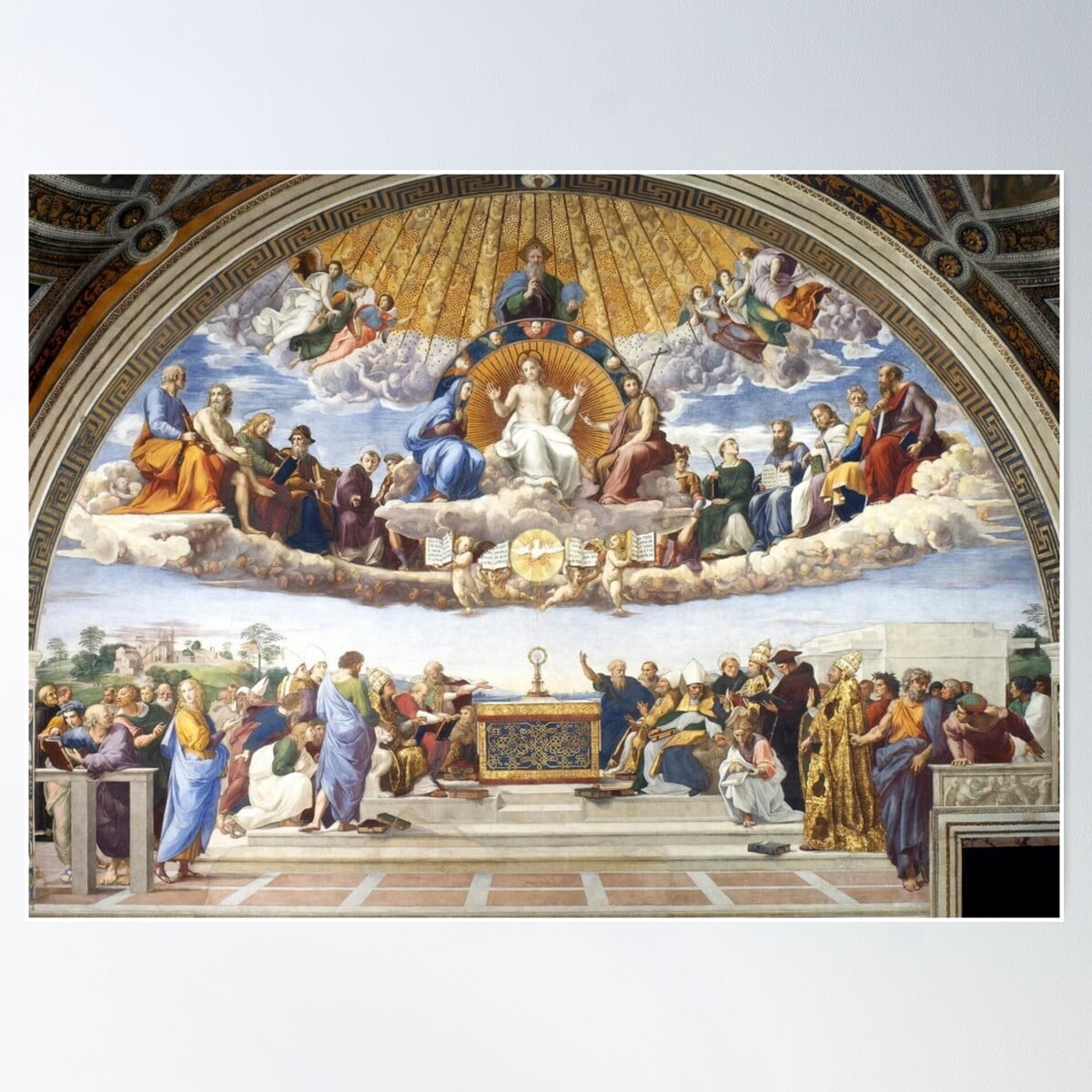 Raphael'S Disputation Of The Holy Sacrament (Ca. 1509–1510) Poster Wall ...