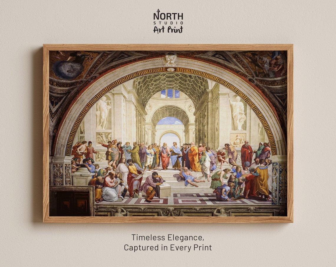 Raphael The School Of Athens Poster, Wall Art, Poster Print, Wall Decor ...