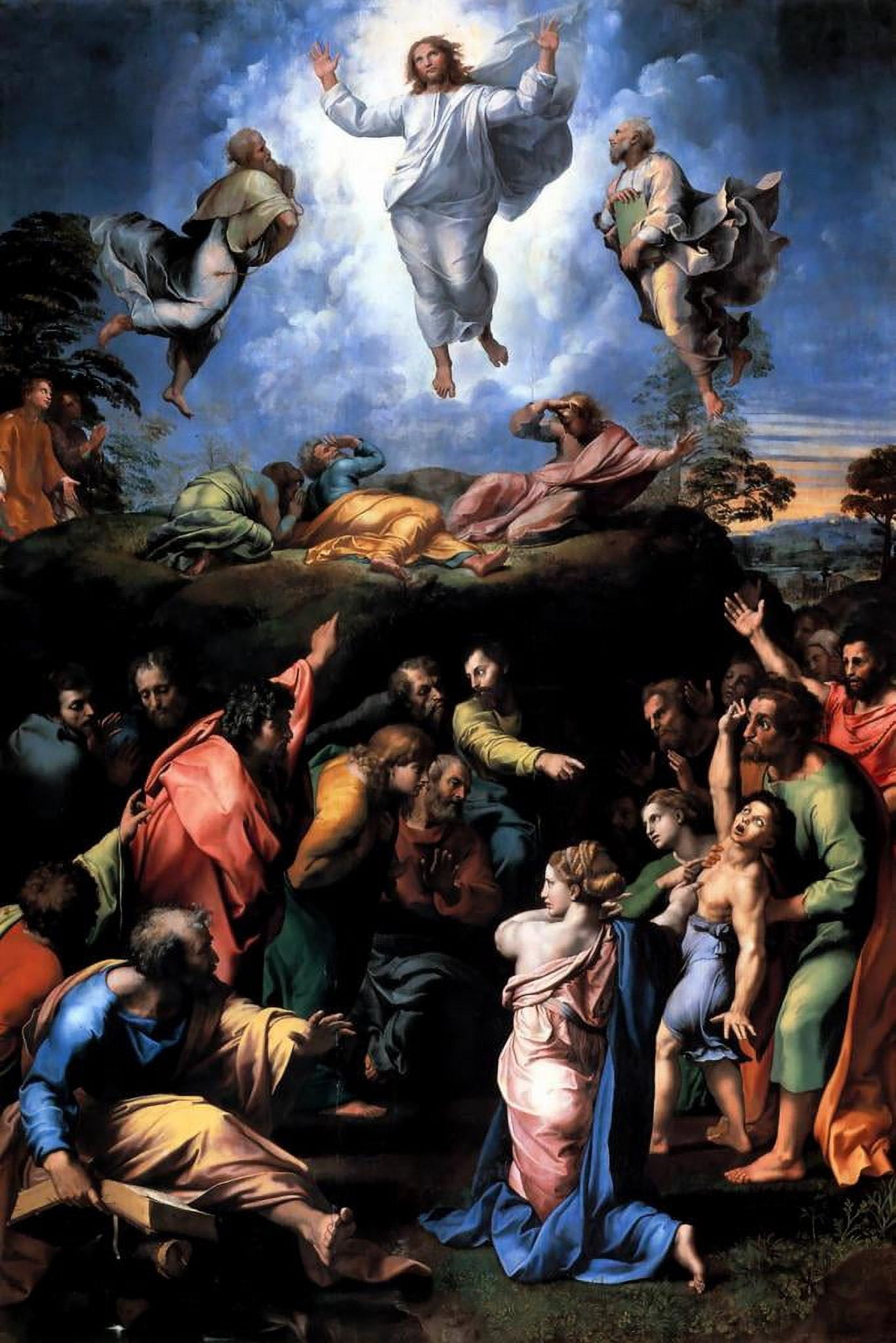 Raphael The Transfiguration Angel Realism Romantic Artwork Raffaello ...