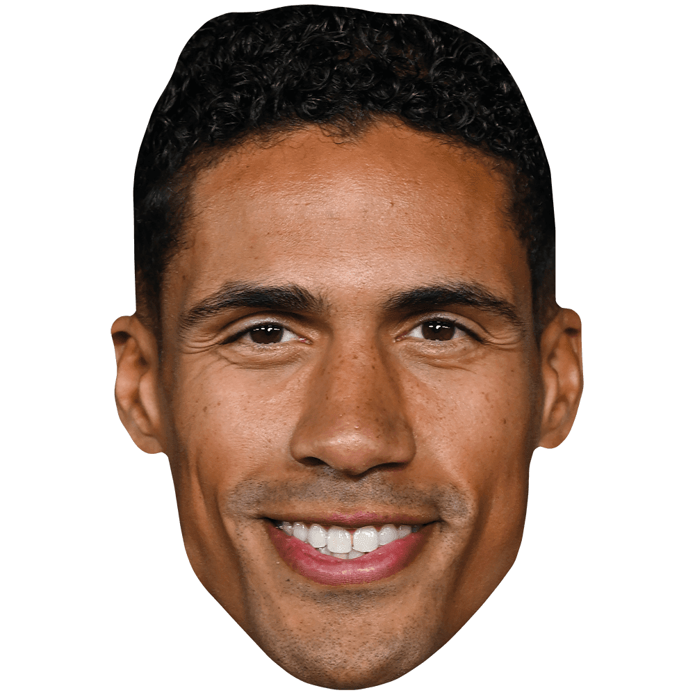 Raphael Varane (Smile) Celebrity Mask, Flat Card Face, Fancy Dress Mask ...