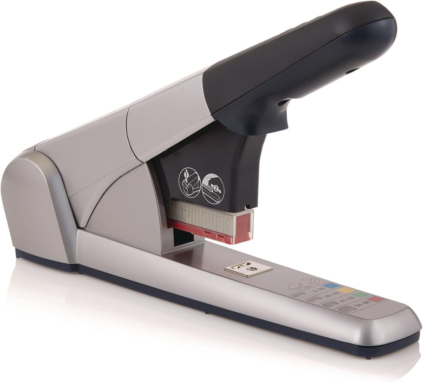 Rapid 02892 Heavy Duty Cartridge Stapler, 80 Sheet Capacity, Silver ...