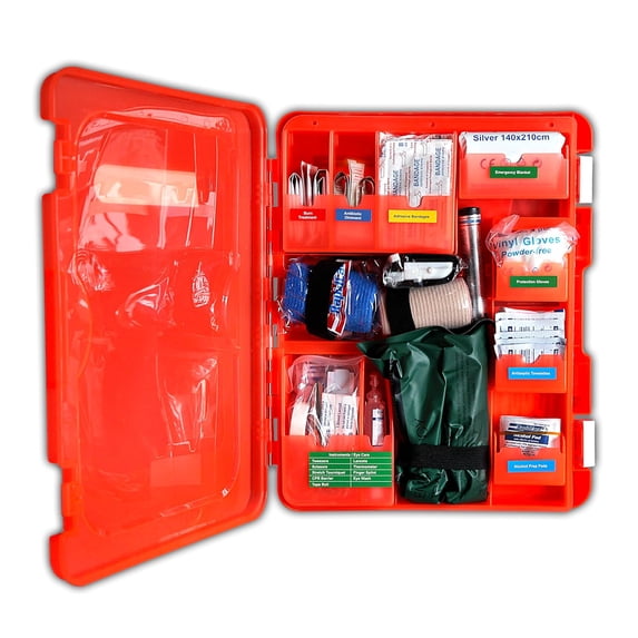 Rapid Care First Aid Kit, 100 Person Trauma Kit, 217 Pieces, ANSI 2021 ...