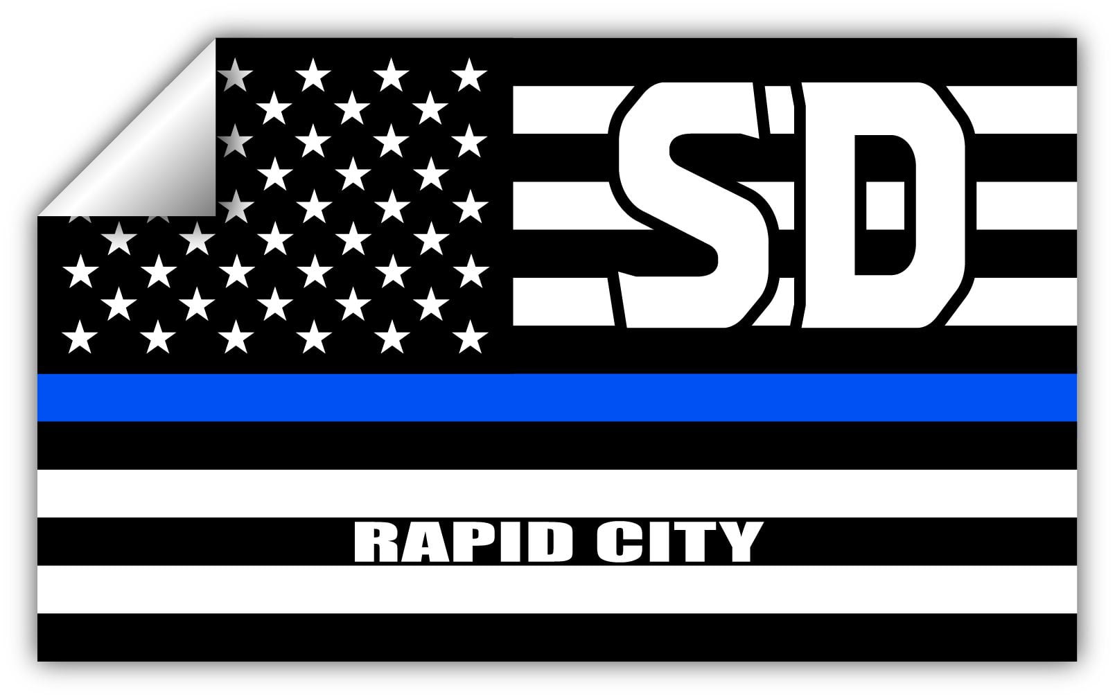 Rapid City SD South Dakota Pennington County Thin Blue Line Stealthy ...