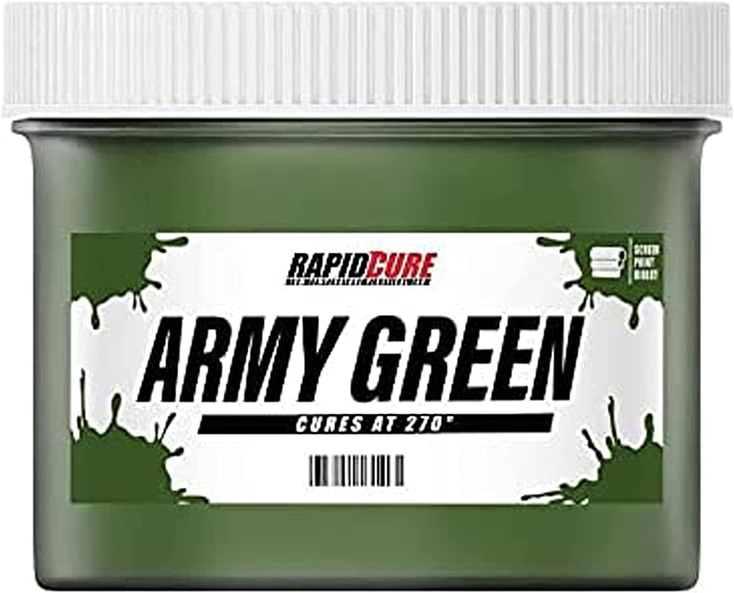 Rapid Cure® Army Green Screen Printing Ink (8 oz.) - Plastisol Ink for ...
