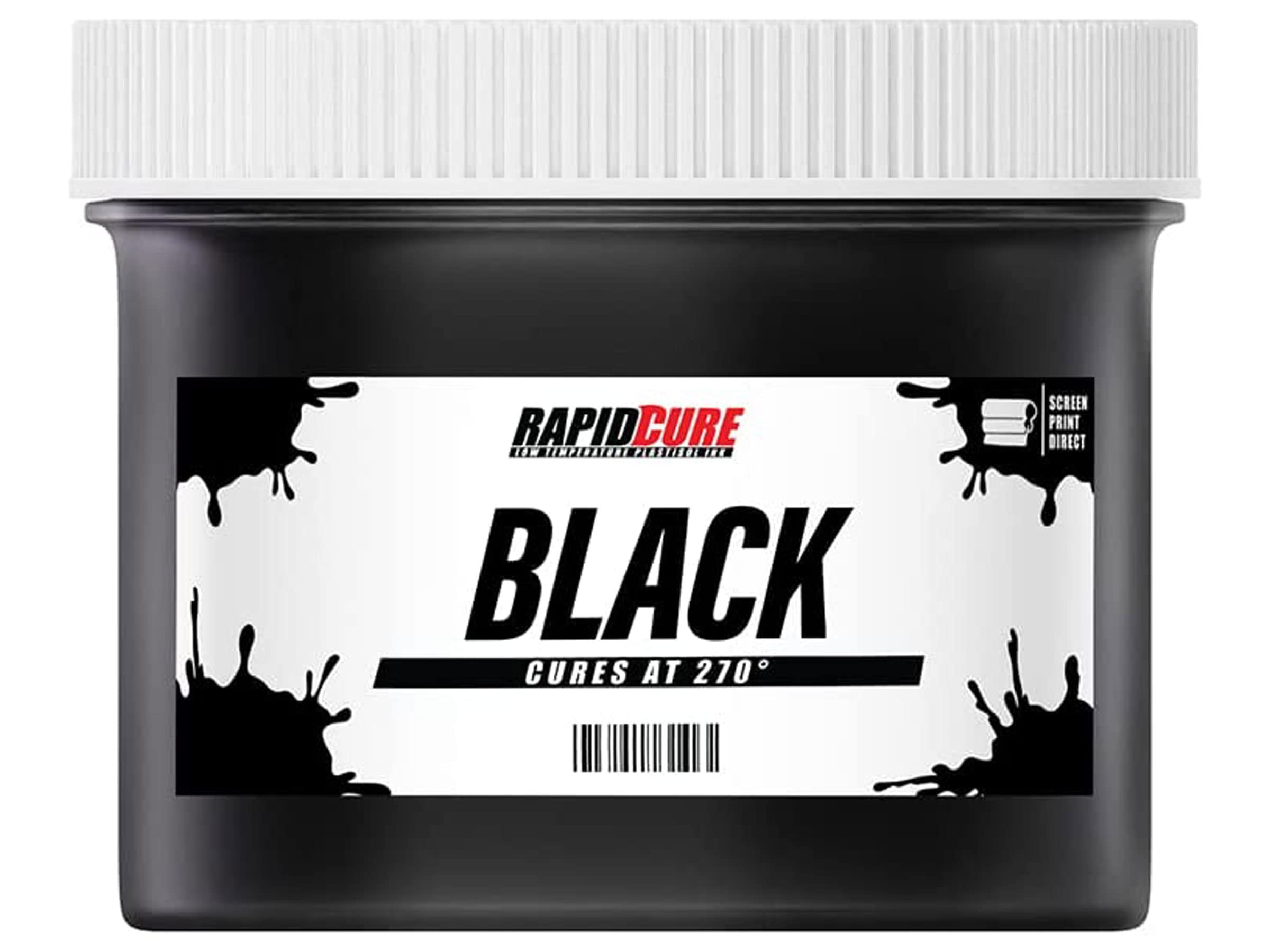 Rapid Cure Black Screen Printing Ink (Pint - 16oz.) - Plastisol Ink for ...