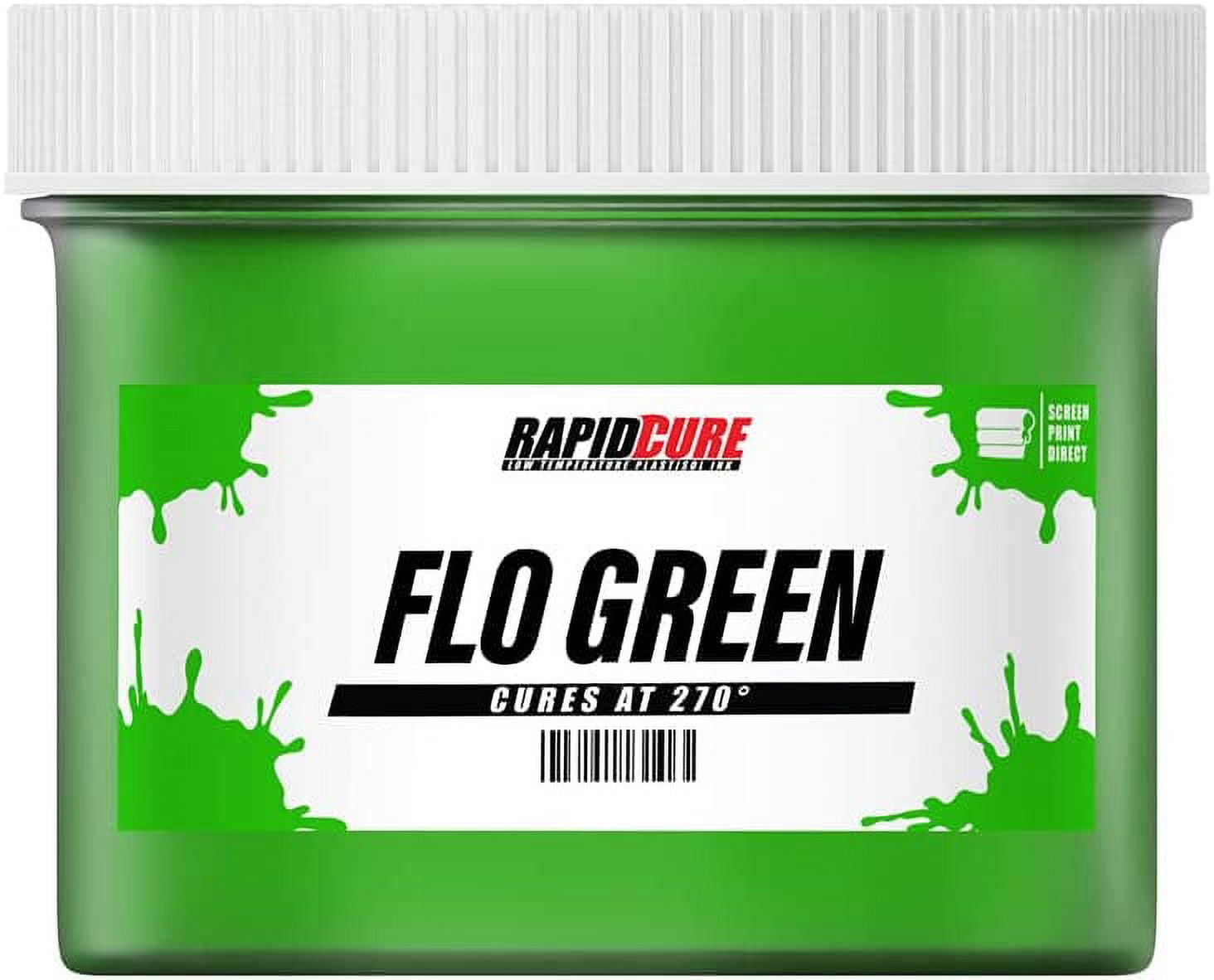 Rapid Cure Fluorescent Green Screen Printing Ink (8oz.) - Plastisol Ink ...