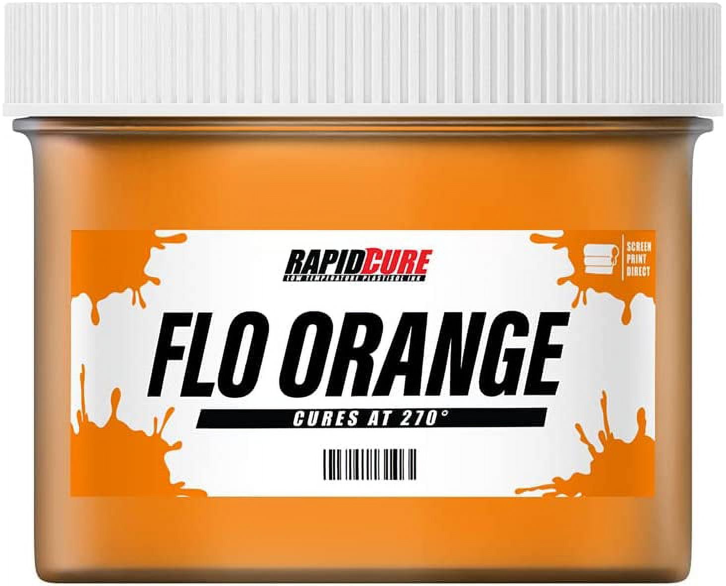 Rapid Cure Fluorescent Orange Screen Printing Ink (8oz.) - Plastisol ...