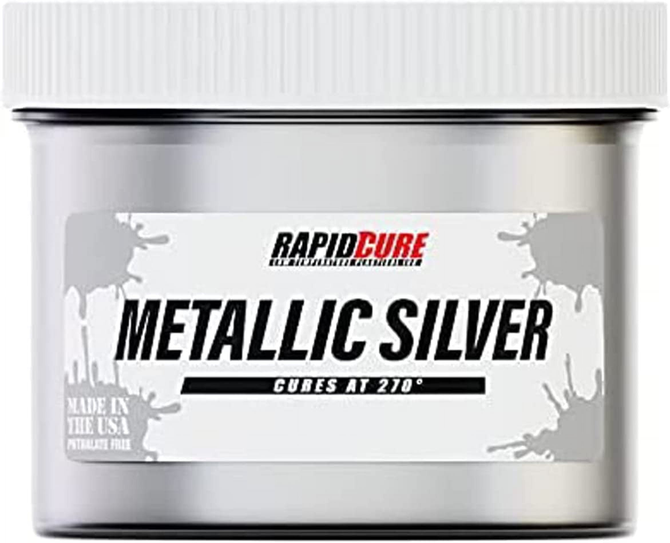 Rapid Cure Metallic Silver Screen Printing Ink (5 Gallon - 640oz ...