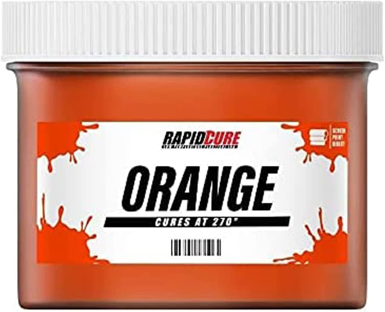 Rapid Cure Orange Screen Printing Ink (8oz.) - Plastisol Ink for Screen ...