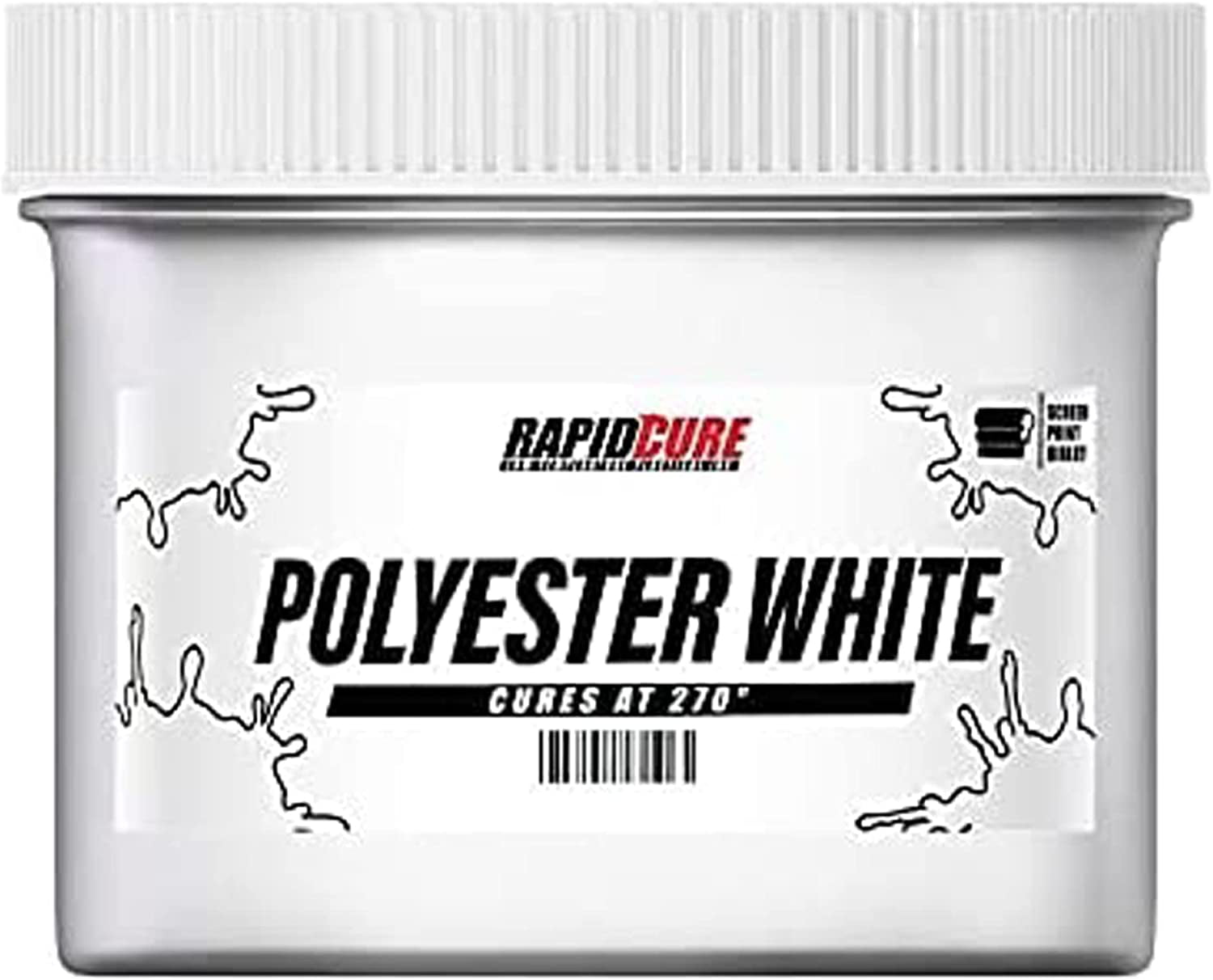 Rapid Cure Polyester White Screen Ink for Screen Printing - Low Temp ...