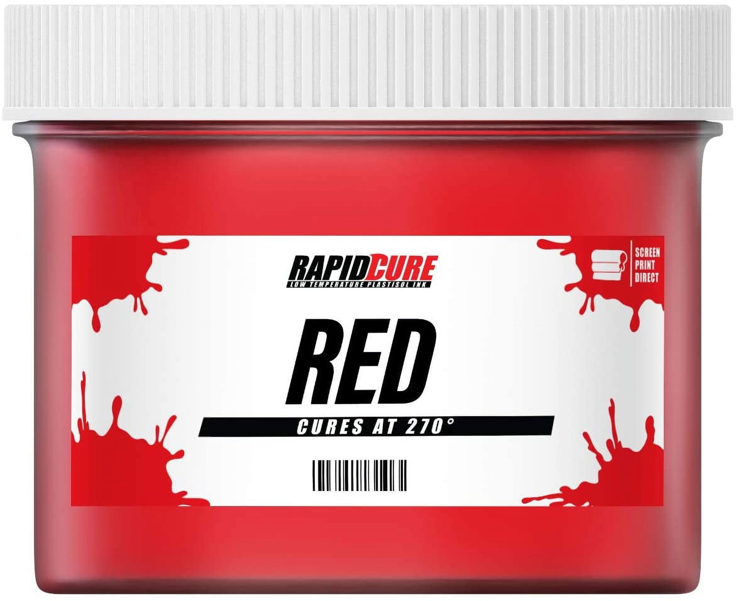 Rapid Cure Red Plastisol Ink for Screen Printing - Low Temp. Screen ...