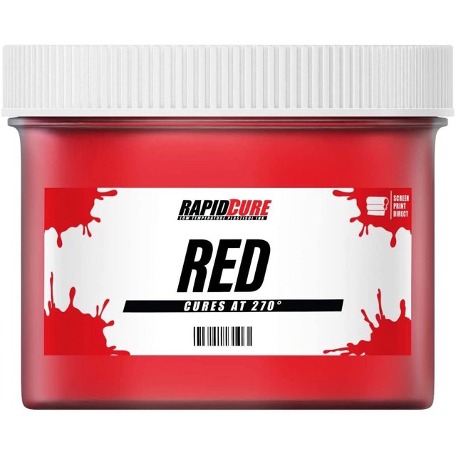 Rapid Cure Red Plastisol Ink for Screen Printing - Low Temp. Screen ...