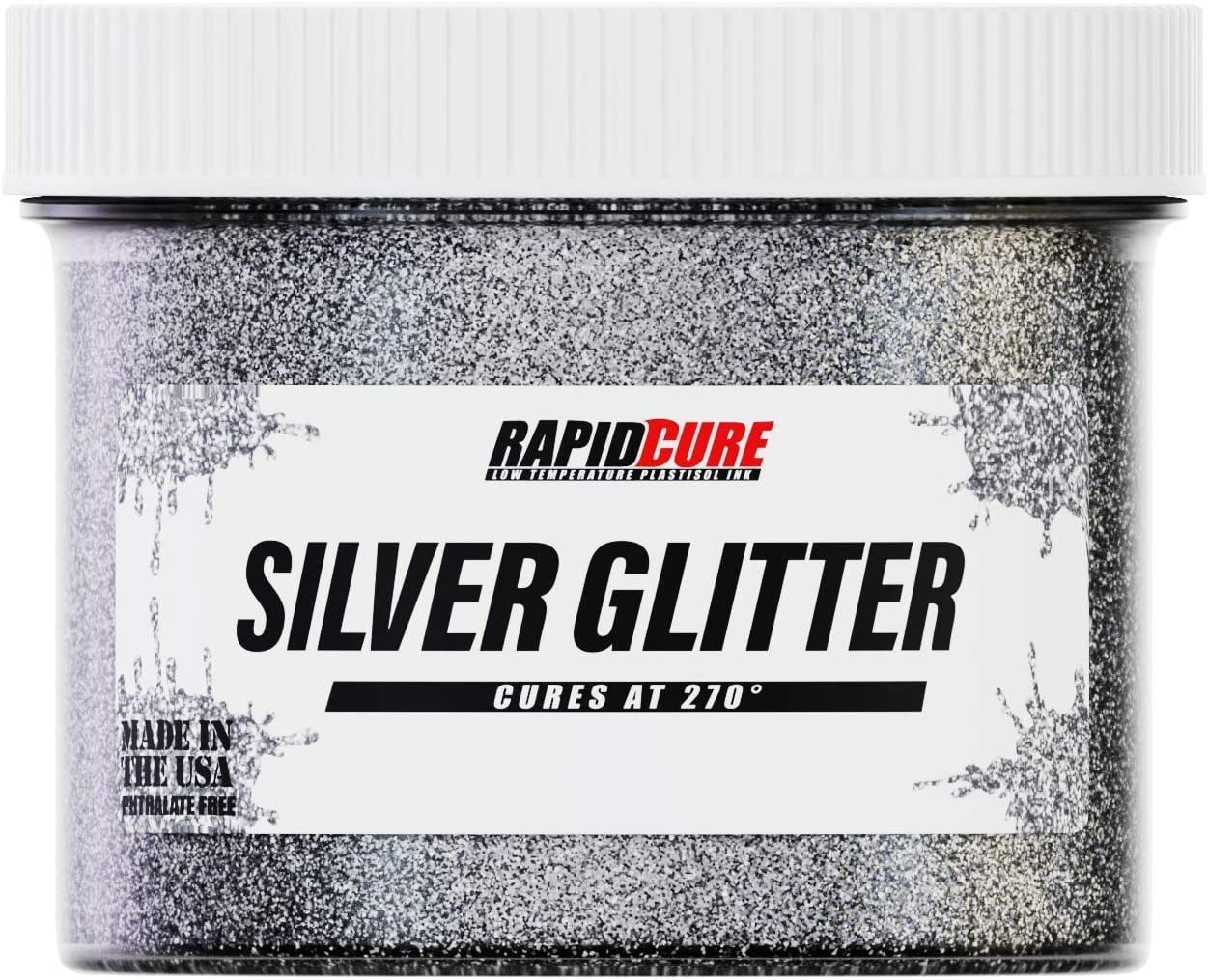 Rapid Cure Silver Glitter Screen Printing Ink - Silk Screen Ink for ...