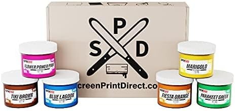 Screen Print Direct Rapid Cure Tropical 6 Color Plastisol Ink - Low ...