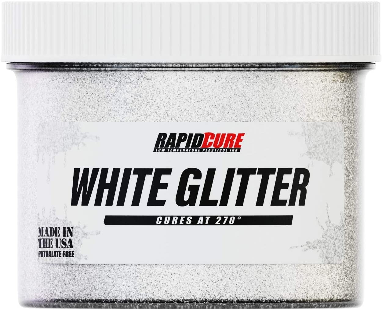 Rapid Cure White Glitter Screen Printing Ink - Silk Screen Ink for ...