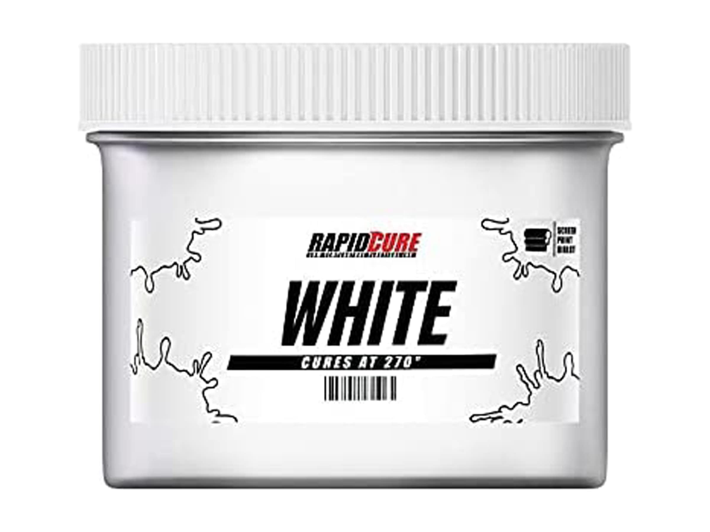 Rapid Cure White Screen Printing Ink (Pint - 16oz.) - Plastisol Ink for ...