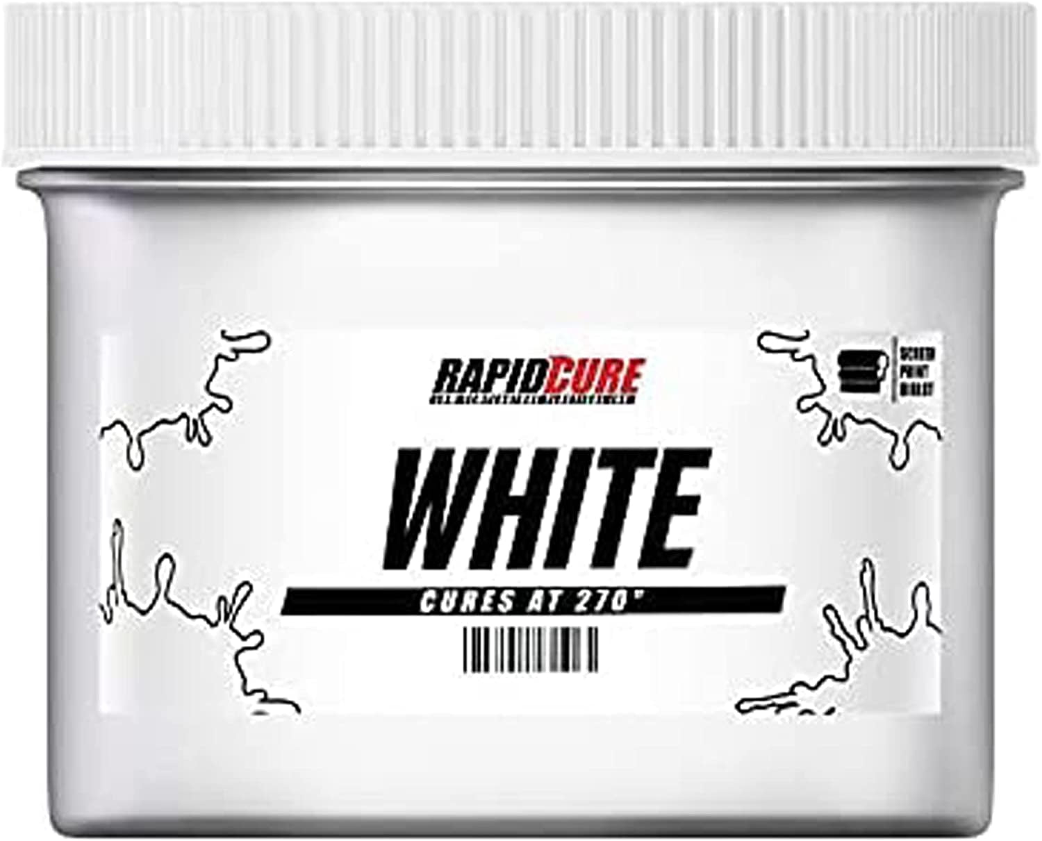 Rapid Cure White Screen Printing Ink (Quart - 32oz.) - Plastisol Ink ...