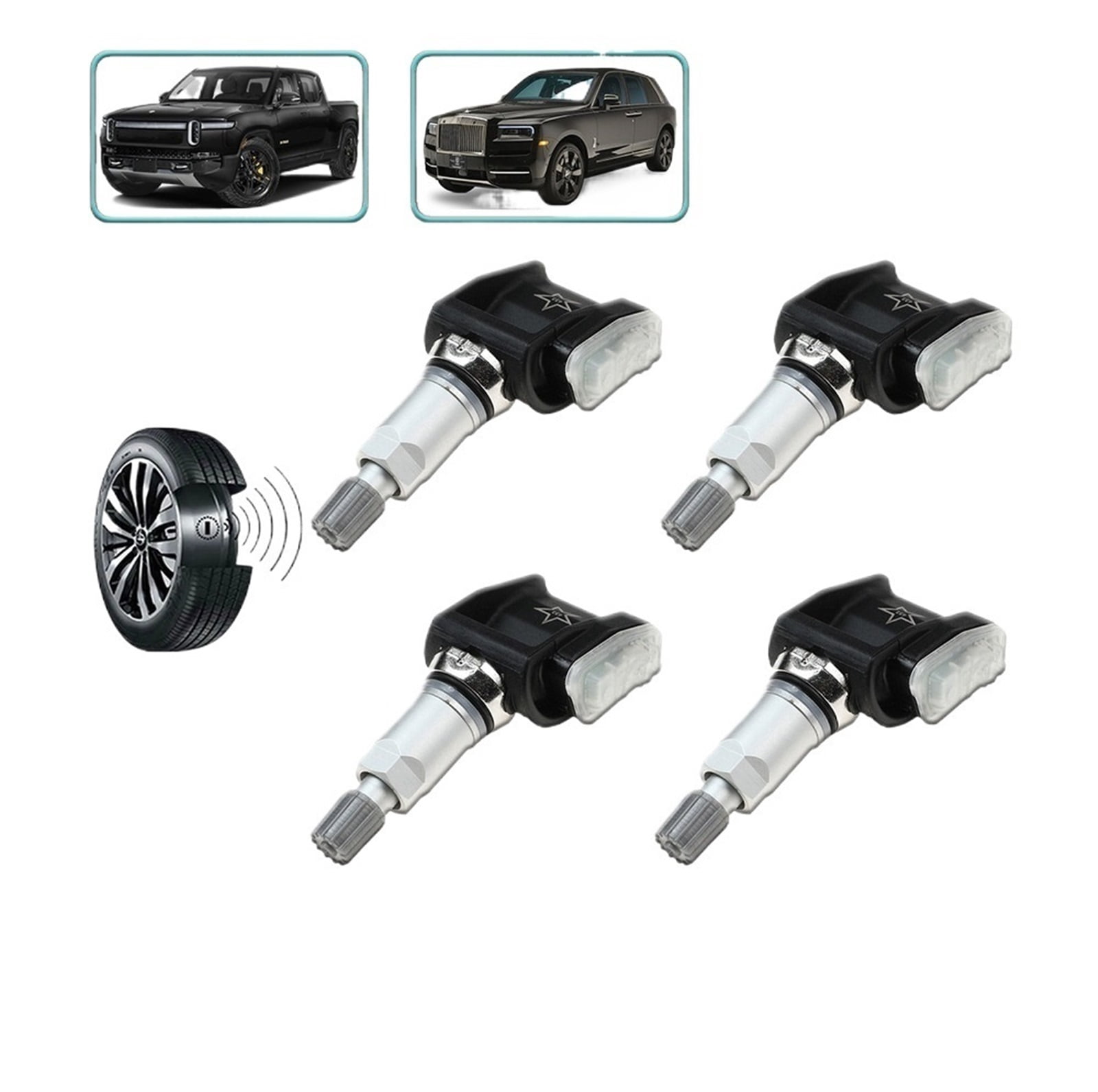 Rapid Detection Tpms Pressure Sensor Compatible with Rivian R1t Rolls ...