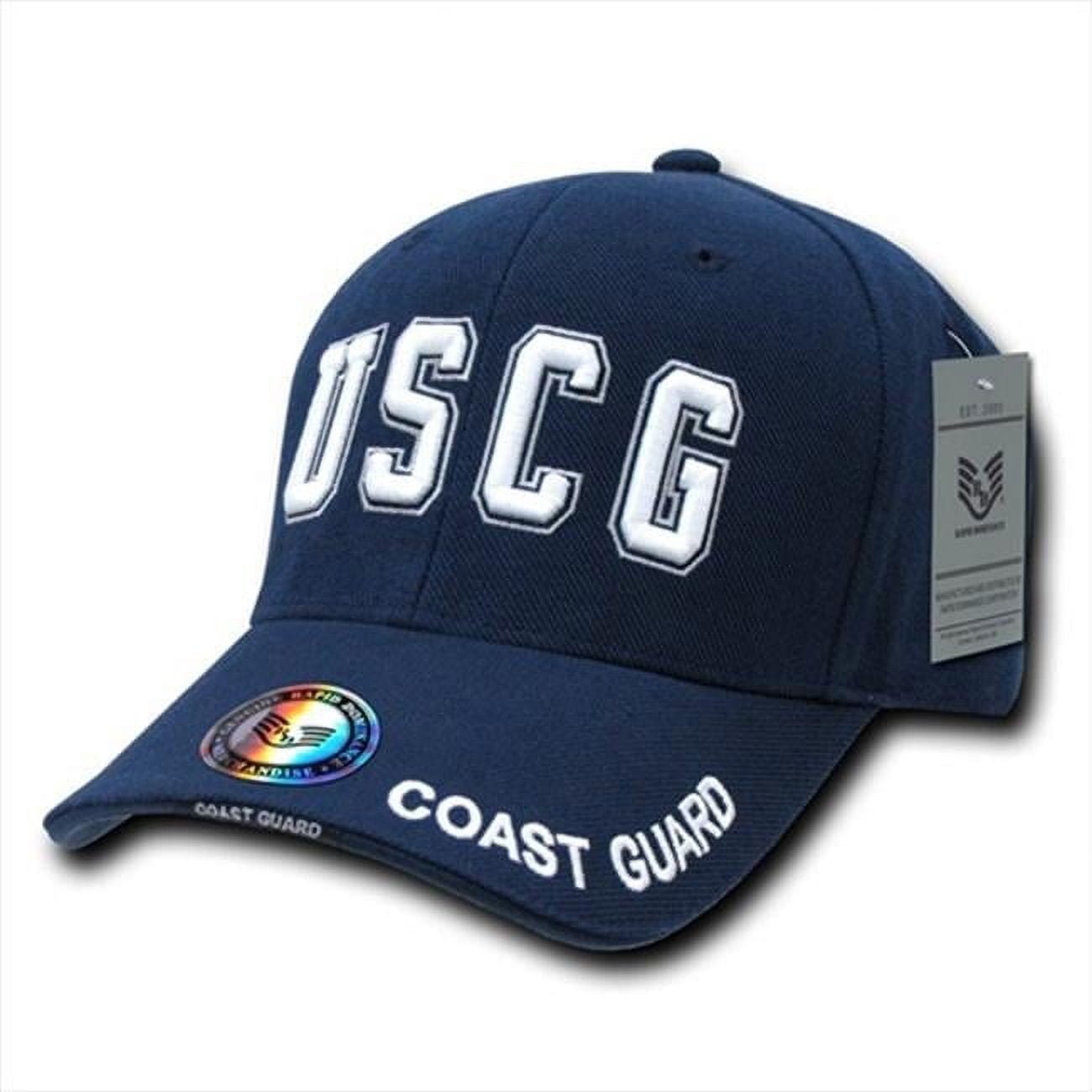 Rapid Dominance Coast Guard USCG Text The Legend Mens Cap [Navy Blue ...