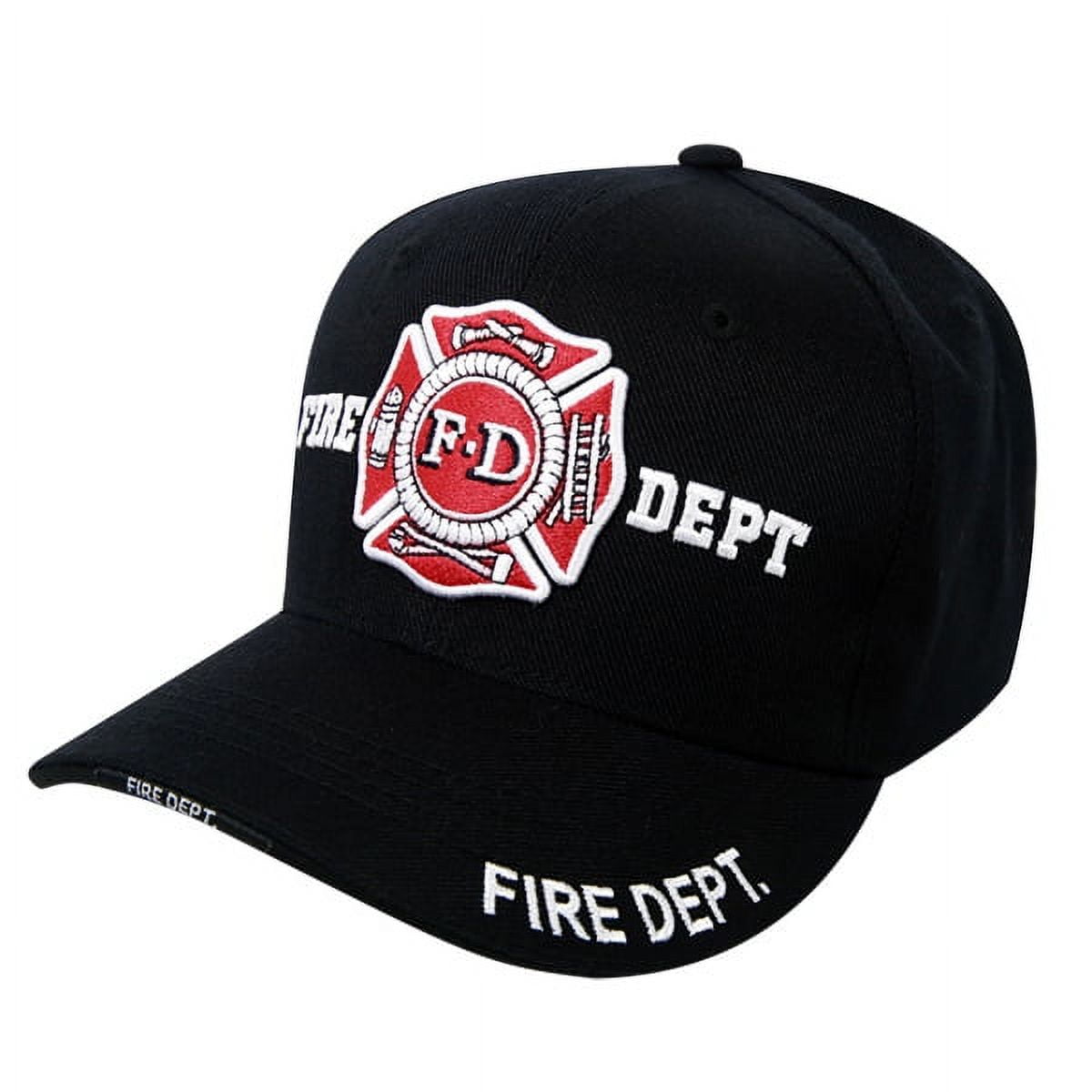 Rapid Dominance Fire Dept. Deluxe Law Enf. Mens Cap [Black - Adjustable ...