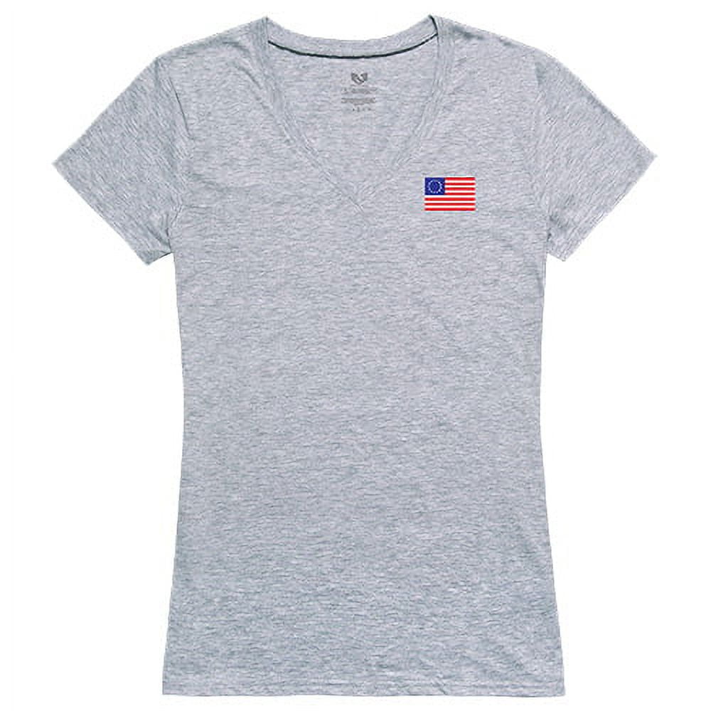 Rapid Dominance G03-BR1-HGY-01 Betsy Ross 1 Graphic V-Neck T-Shirt ...