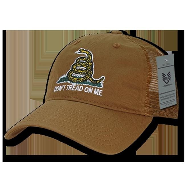 Rapid Dominance Gadsden Flag Relaxed Trucker USA Cap, Coyote - Walmart.com