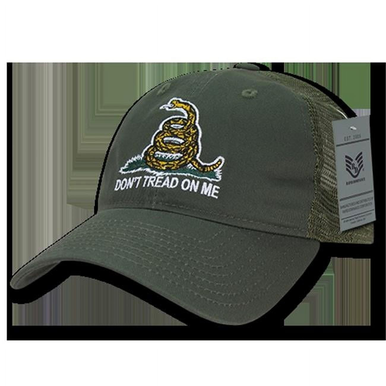 Rapid Dominance Gadsden Flag Relaxed Trucker USA Cap, Olive - Walmart.com