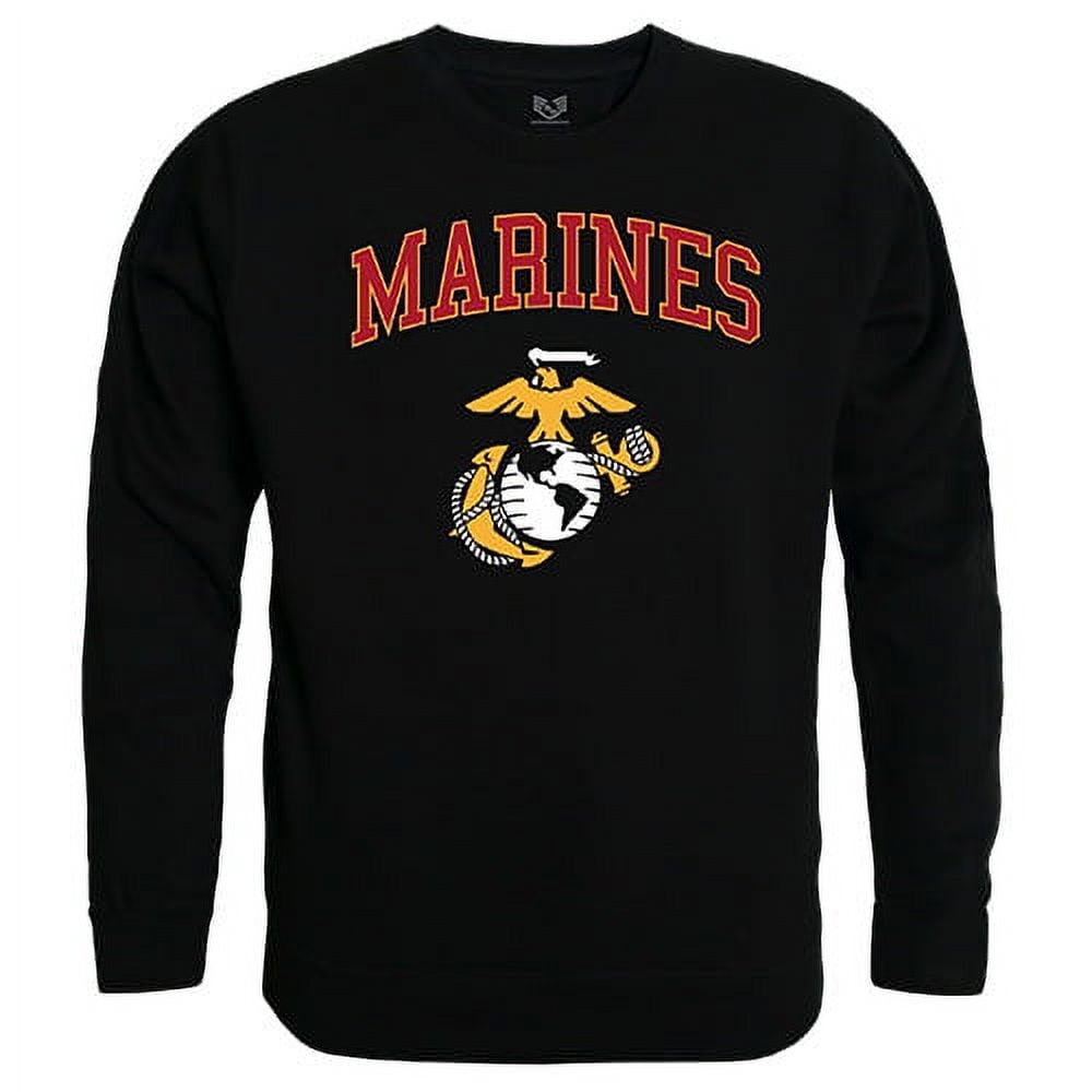 Rapid Dominance Marines Crew Neck Mens Sweatshirt [Black - M] - Walmart.com