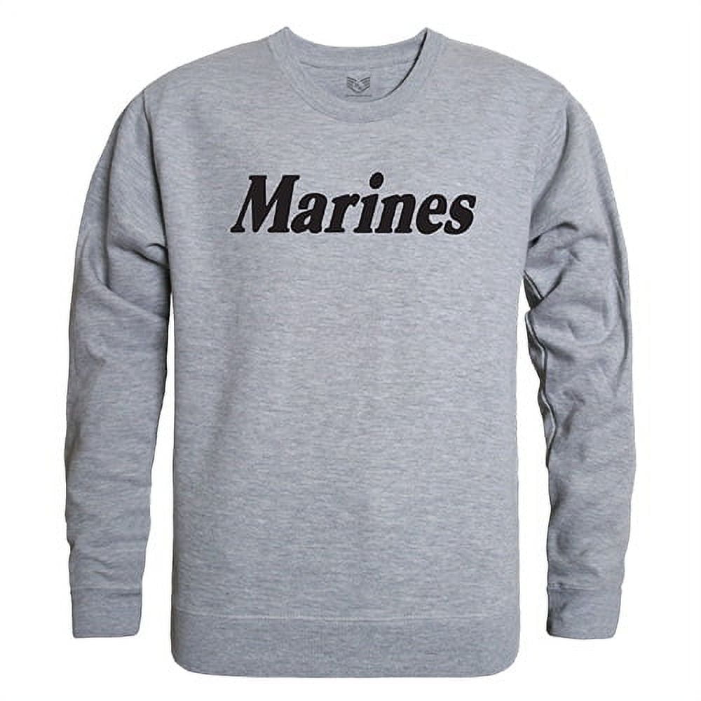 Rapid Dominance Marines Graphic Crew Neck Sweatshirt - Heather Grey ...