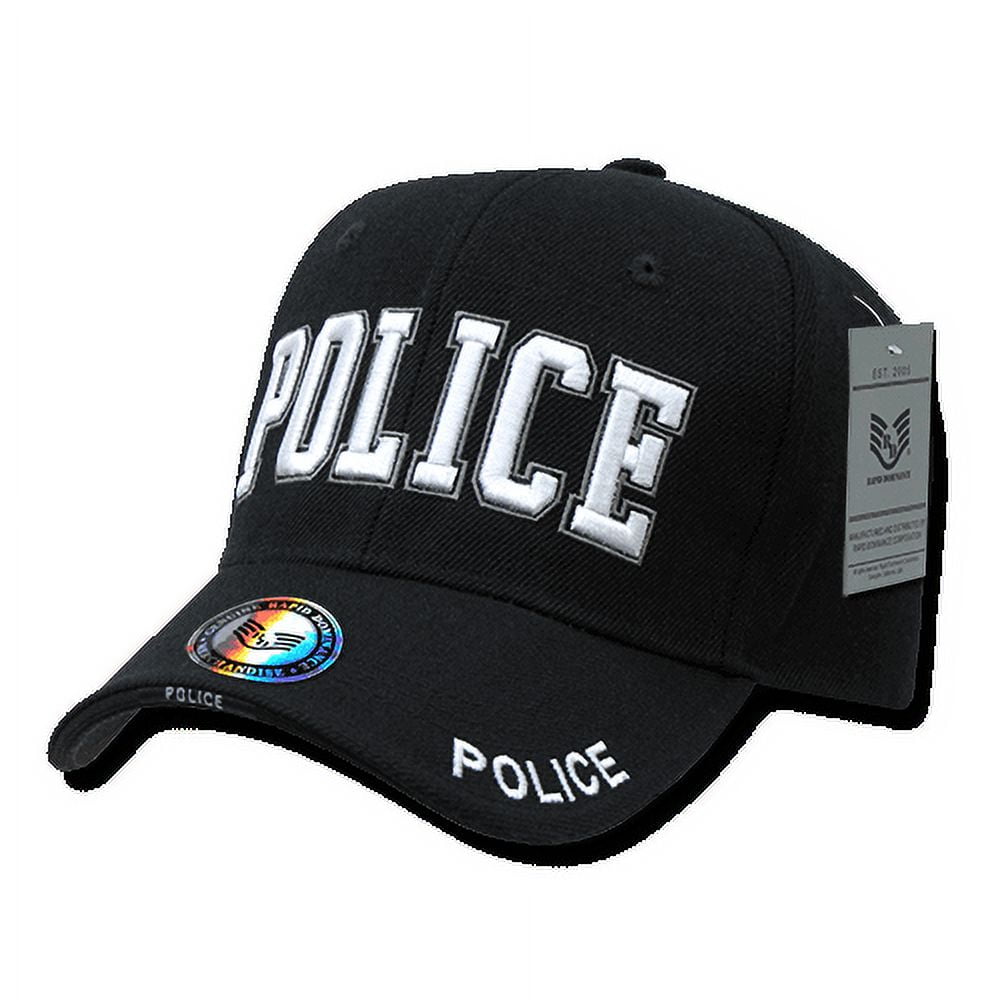 Rapid Dominance Police Embroidered Baseball Caps Hats - Black - Walmart.com