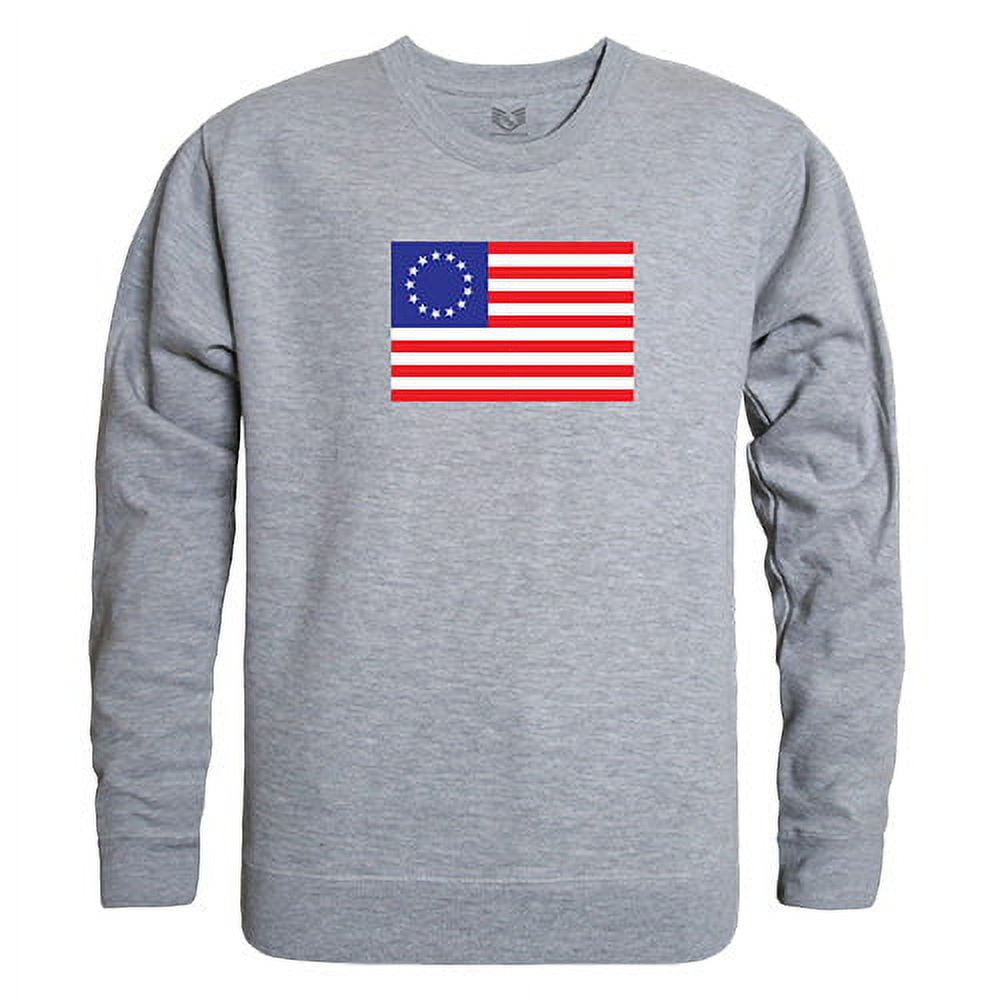 Rapid Dominance RS3-BR2-HGY-03 Betsy Ross 2 Graphic Crewneck Sweatshirt ...