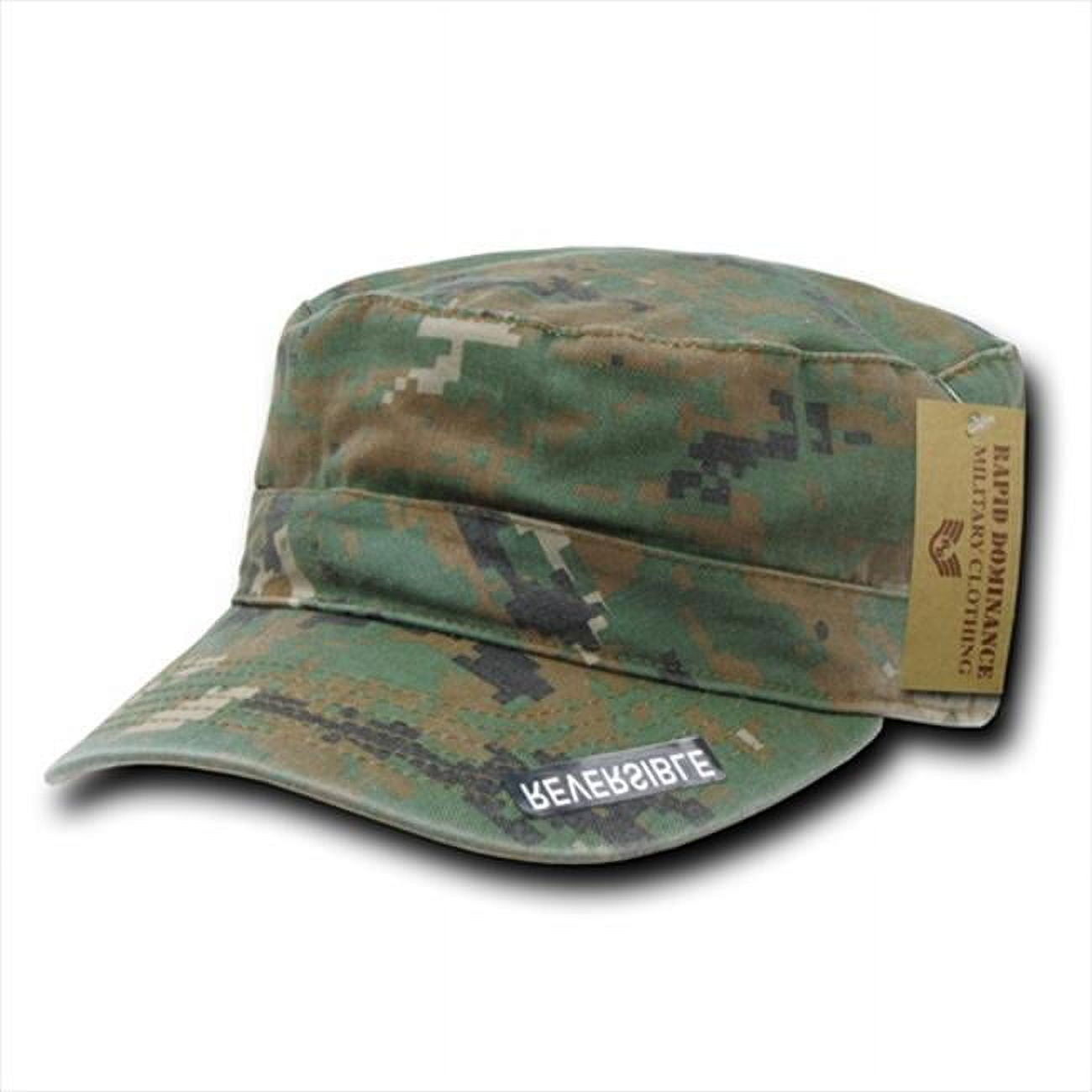 Rapid Dominance Reversible Flat Top Mens Cadet Cap [Woodland Digital ...