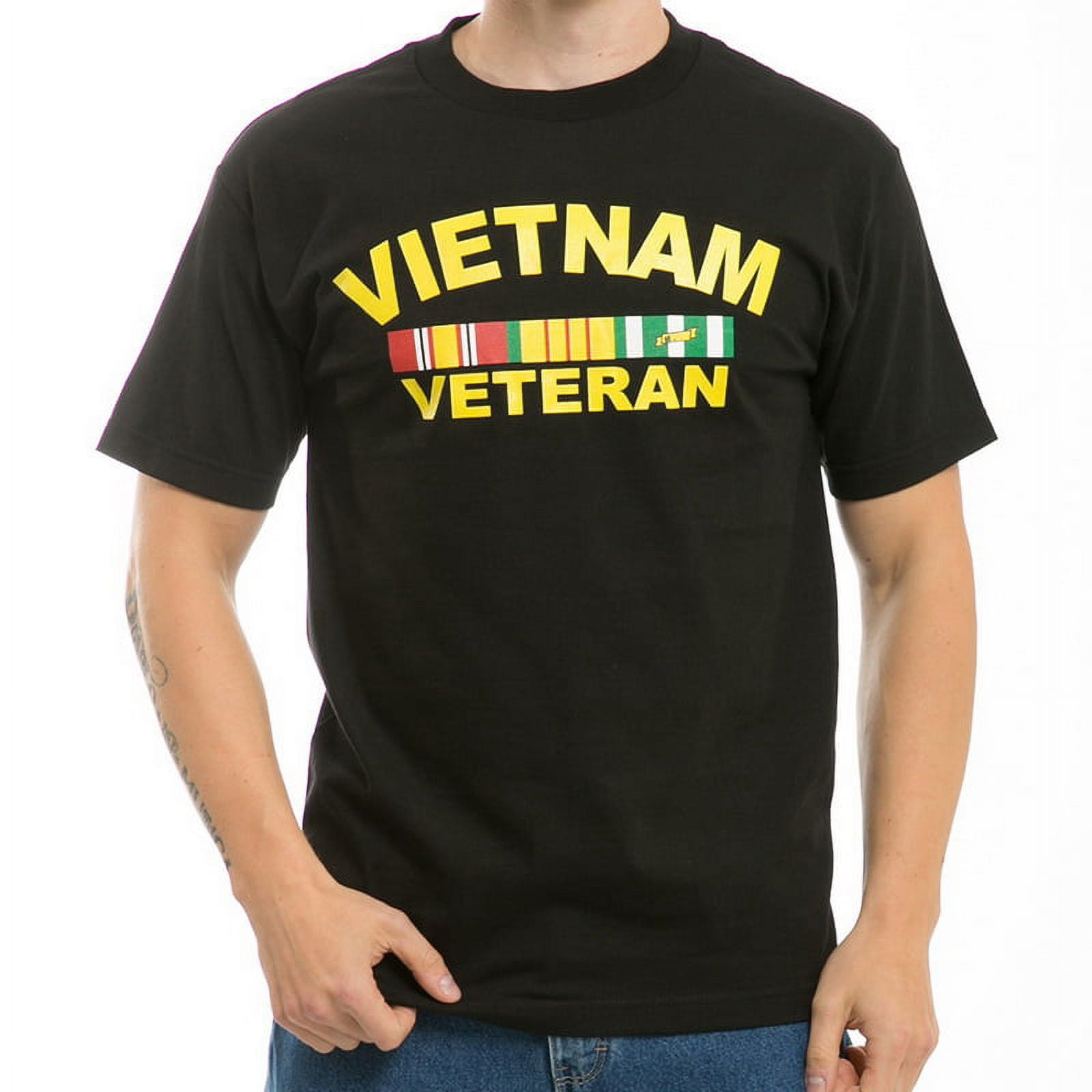 Rapid Dominance S25-VV-BLK-02 Classic Military T-Shirt- Vietnam Vet ...
