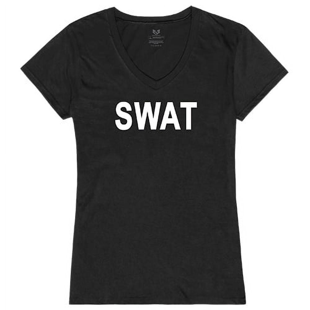 Rapid Dominance SWAT Graphic V-Neck T-Shirts, Black - Small - Walmart.com