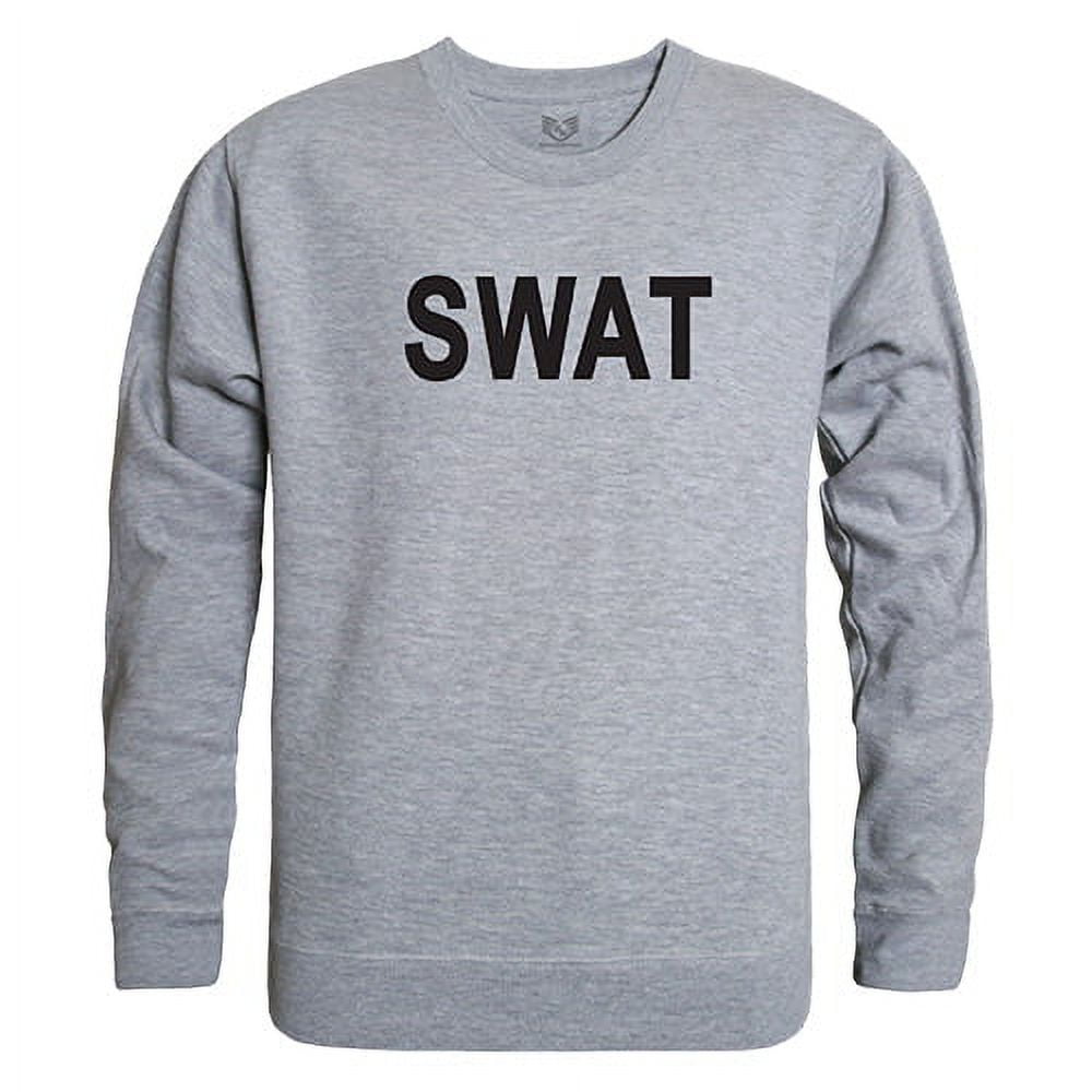 Rapid Dominance SWAT Text Graphic Mens Crewneck Sweatshirt [Heather ...